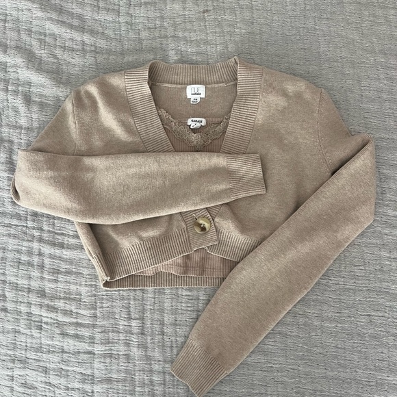 Garage | Sweaters | Garage Beige Sweater And Tank Top Set | Poshmark